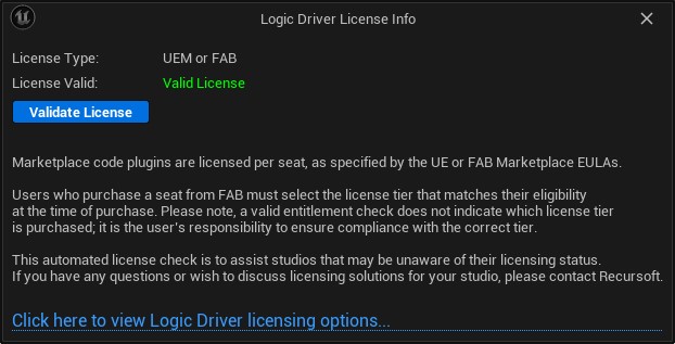 License - Logic Driver